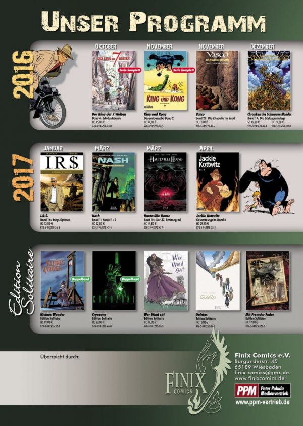 Winterprogramm 2016/2017 – Finix Comics