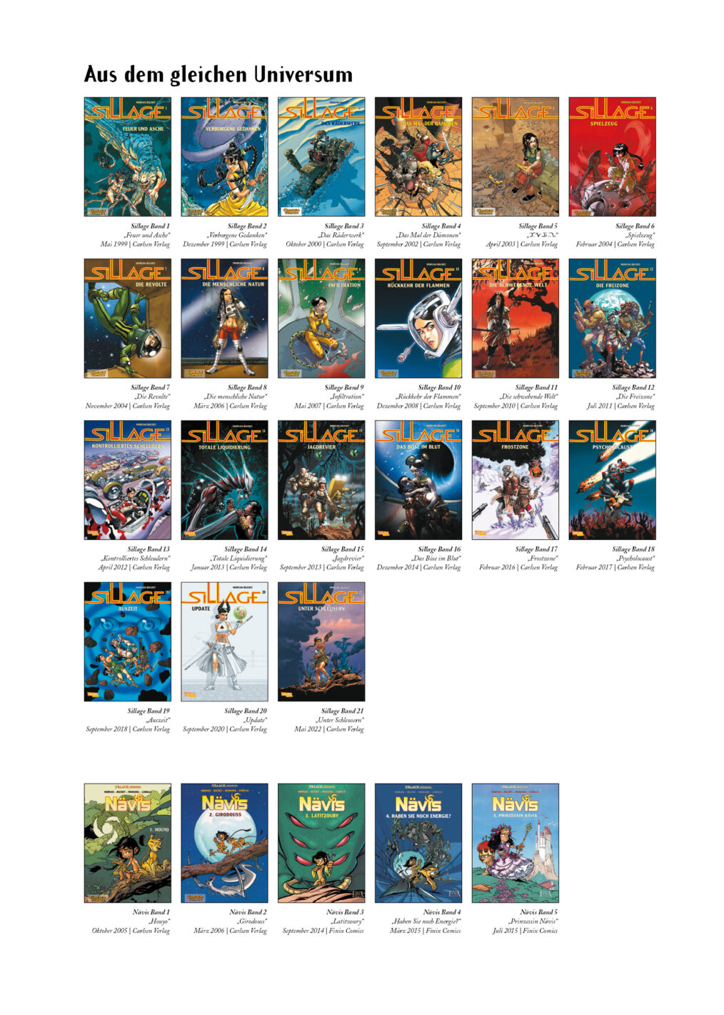 Die Chroniken von Sillage 2 – Finix Comics